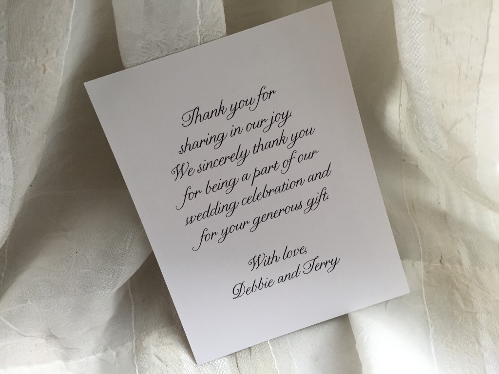 Thank You Card Variations April Lynn Designs Luxury Wedding Invitations Philadelphia 